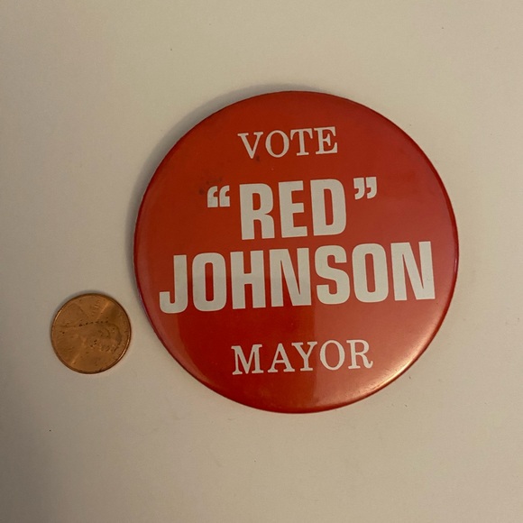 Accessories | Vote Red Johnson For Mayor Campaign Button | Poshmark